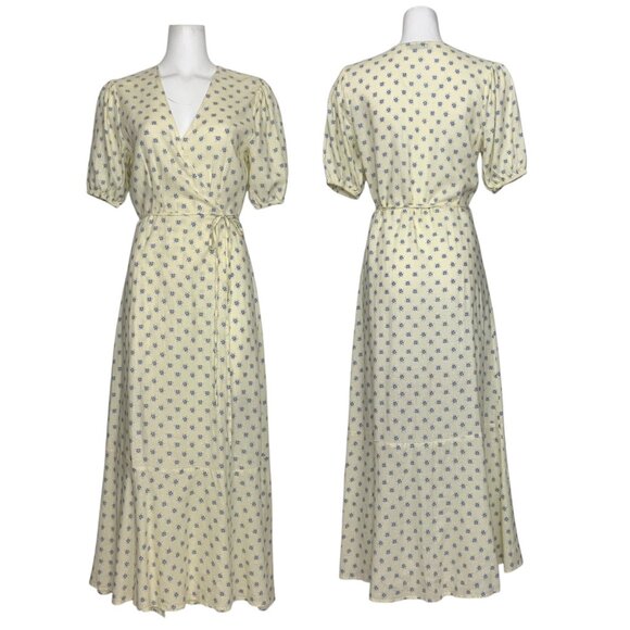 ROLLA'S | Dresses | Anthropologie Rollas Verona Linen Wrap Midi Dress 2 ...